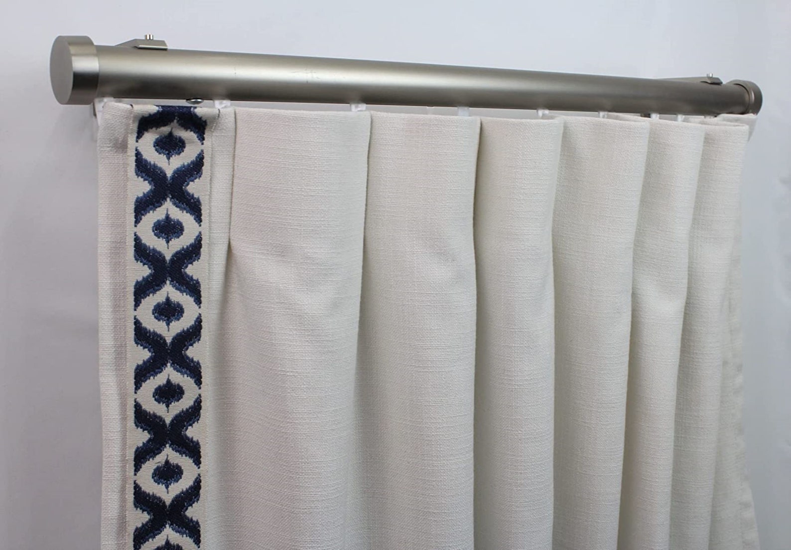 Traversing Channel Track 1.5 Inch Round Drapery Rod Set -includes ...