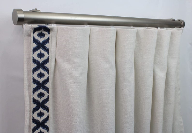 Traversing Channel Track 1.5 Inch Round Drapery Rod Set -includes ...