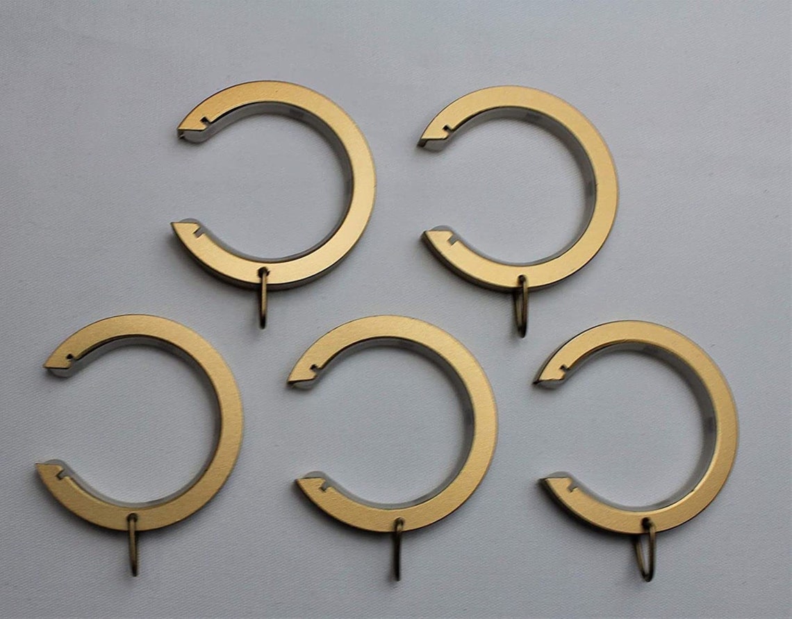 For 1 Inch Diameter Rod - Bypass/carryover Curtain Rings With Eyelet ...