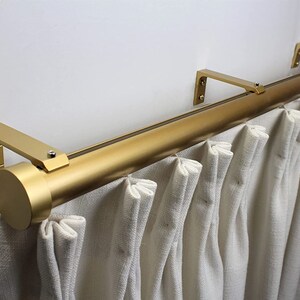 Traversing Channel Track 1.5 Inch Round Drapery Rod Set | Etsy