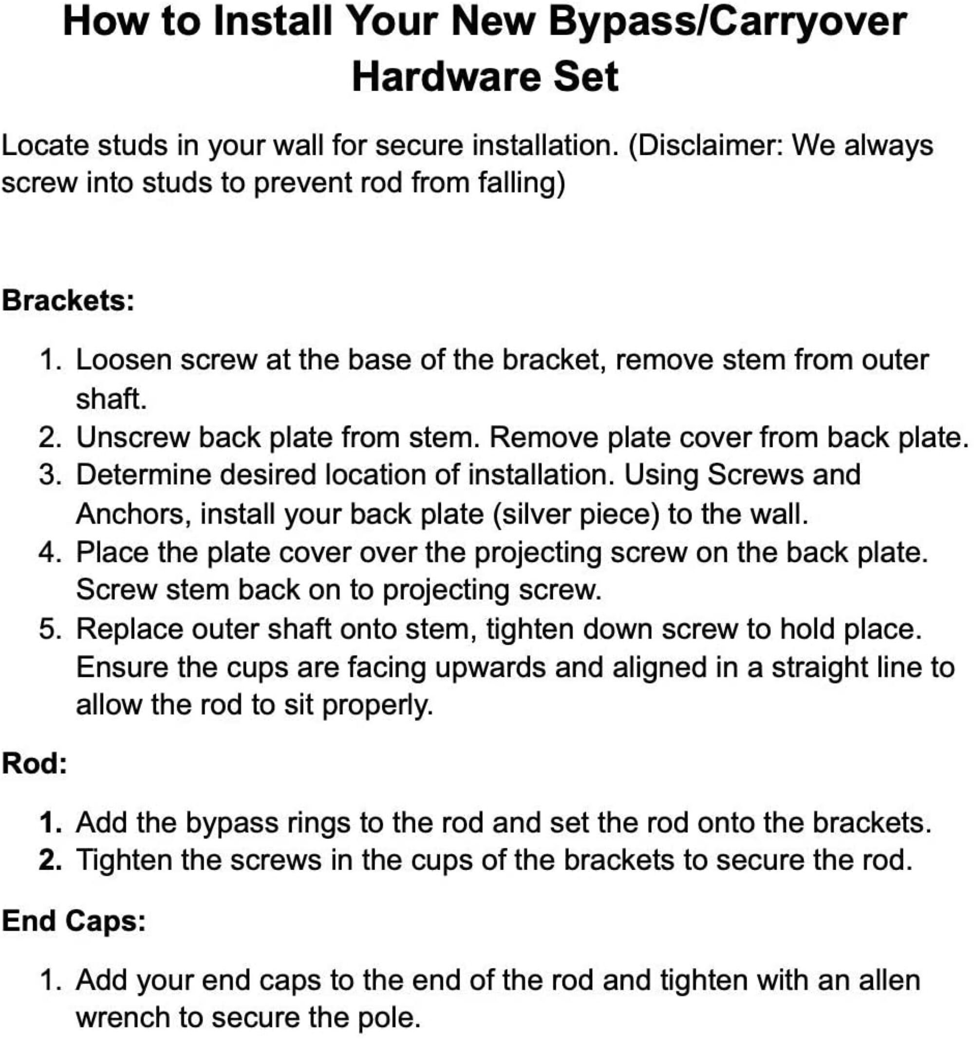 Iron 1 Inch Round Drapery Rod Set Includes Curtain Rod | Etsy