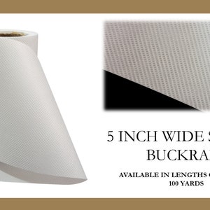 5 Inch Wide White Sew-in Buckram/heading Tape Washable Non Woven Fabric ...