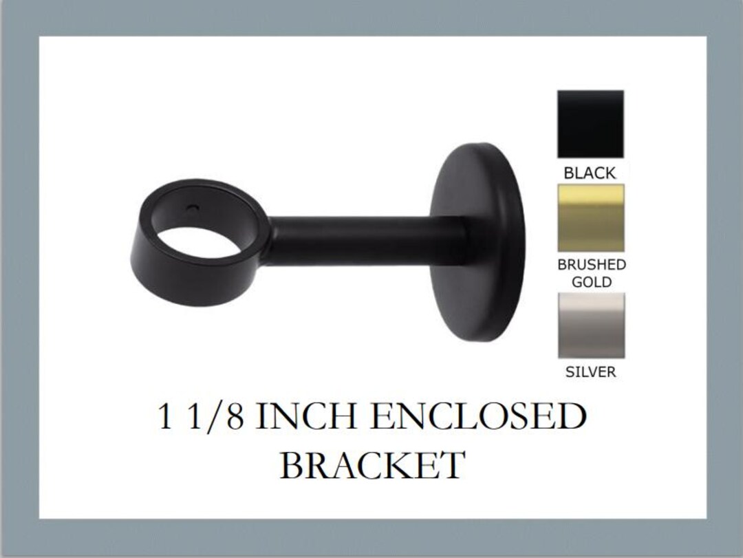 Long Fully Enclosed Bracket - 1 1/8 Inch Diameter - Available in ...