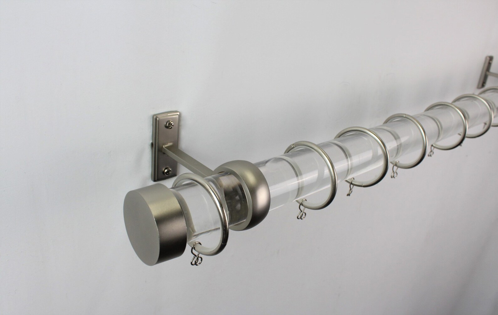 Acrylic Lucite 1.5 Round Drapery Rod Set-includes - Etsy