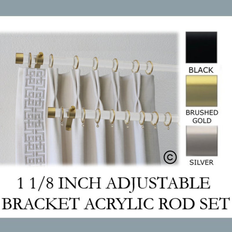 Acrylic Curtain Rod - Etsy