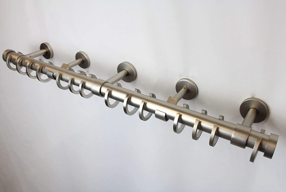 Iron 1 Inch Round Drapery Rod Set Includes Curtain Rod | Etsy