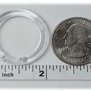 Large Clear Plastic Split Rings - Home Sewing for Shades and Valances ...