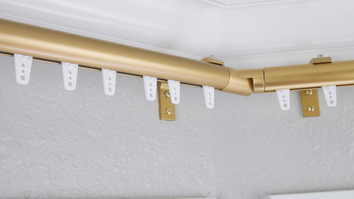 Traversing Channel Track 1 Inch Round Drapery Rod Set - Etsy