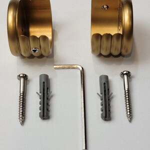 For 1 Inch Diameter Rods - Individual Inside Mount Cup Hook Bracket ...