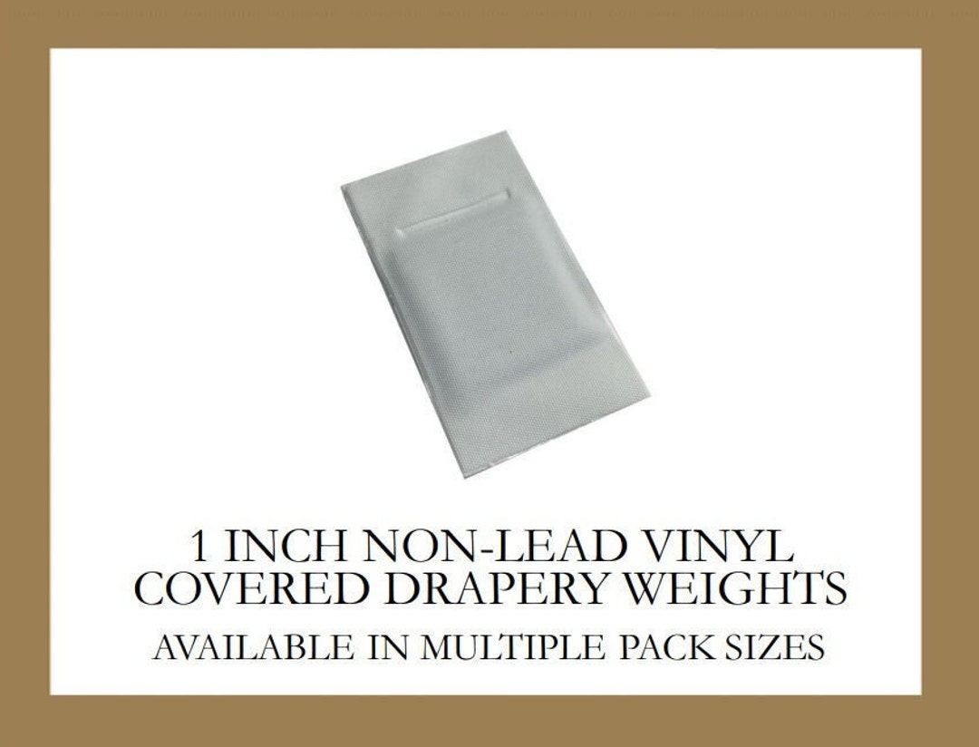 Non-lead Curtain Weights - Vinyl Sealed Drapery Weights- 1"x1" Metal ...