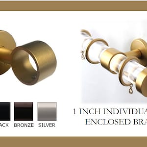 1 Inch Diameter Short Fully Enclosed/ceiling Bracket - Etsy