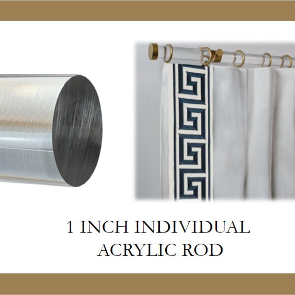 Clear Curtain Rod - Etsy