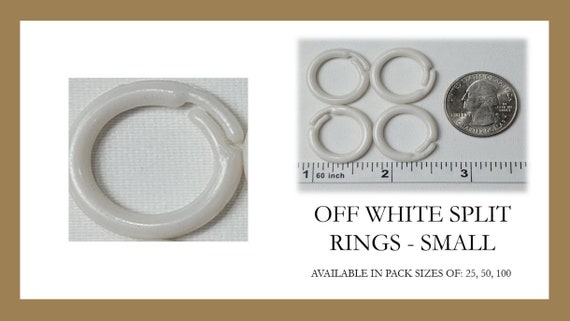 Small off White Plastic Split Rings Home Sewing for Shades - Etsy