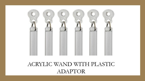 Clear Acrylic Drapery Pull Wand With Plastic Adapters 30 | Etsy