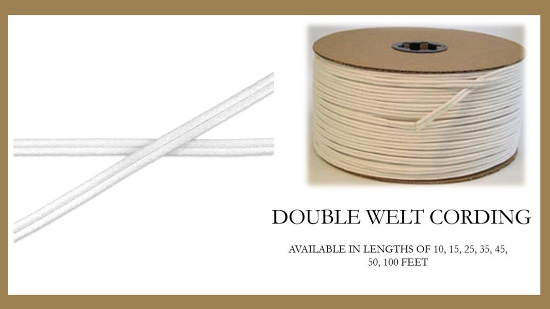 Double Welt Twin Cording 5/32 Available in 10, 15, 25, and 50 Feet - Etsy
