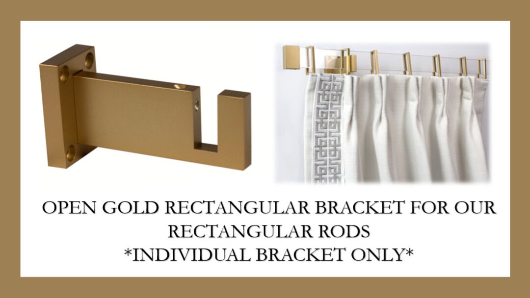 Gold Rectangular Open Bracket Individual Bracket Only Will Only Work ...