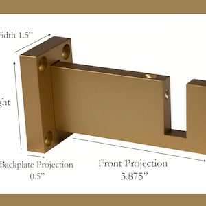 Acrylic Lucite Rectangular Curtain Rod Set- Gold - Includes Drapery ...