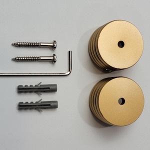 For 1 Inch Diameter Rods - Individual Inside Mount Cup Hook Bracket ...