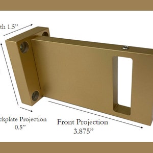 Acrylic Lucite Rectangular Curtain Rod Set- Gold - Includes Drapery ...