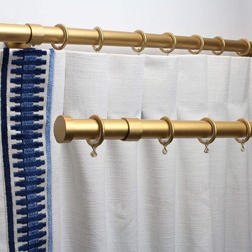 Double Channel Track 1 Inch Round Drapery Rod Set Includes - Etsy