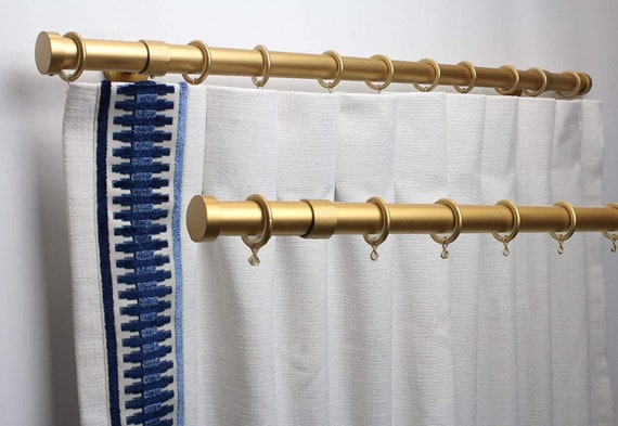 Iron 1 Inch Round Drapery Rod Set Includes Curtain Rod - Etsy