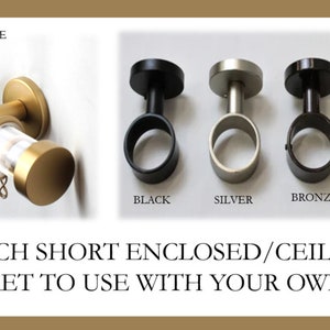 1 Inch Diameter Short Fully Enclosed/ceiling Bracket - Etsy