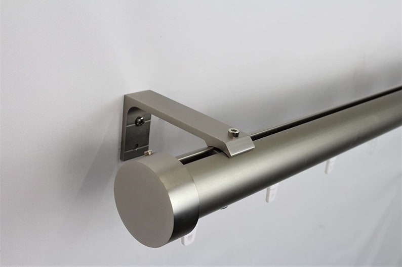 Traversing Channel Track 1.5 Inch Round Drapery Rod Set - Etsy