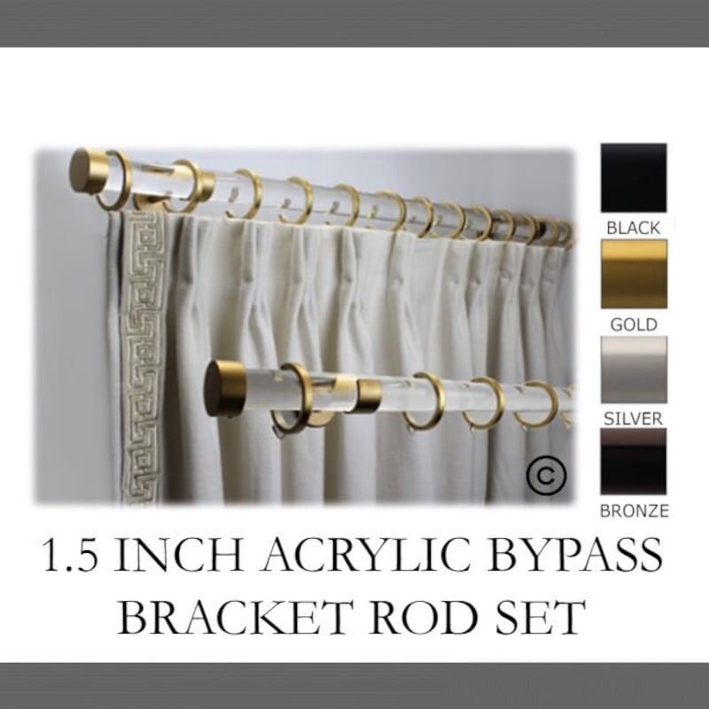 Acrylic Curtain Rod - Etsy
