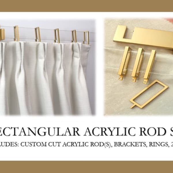 Acrylic Curtain Rod - Etsy