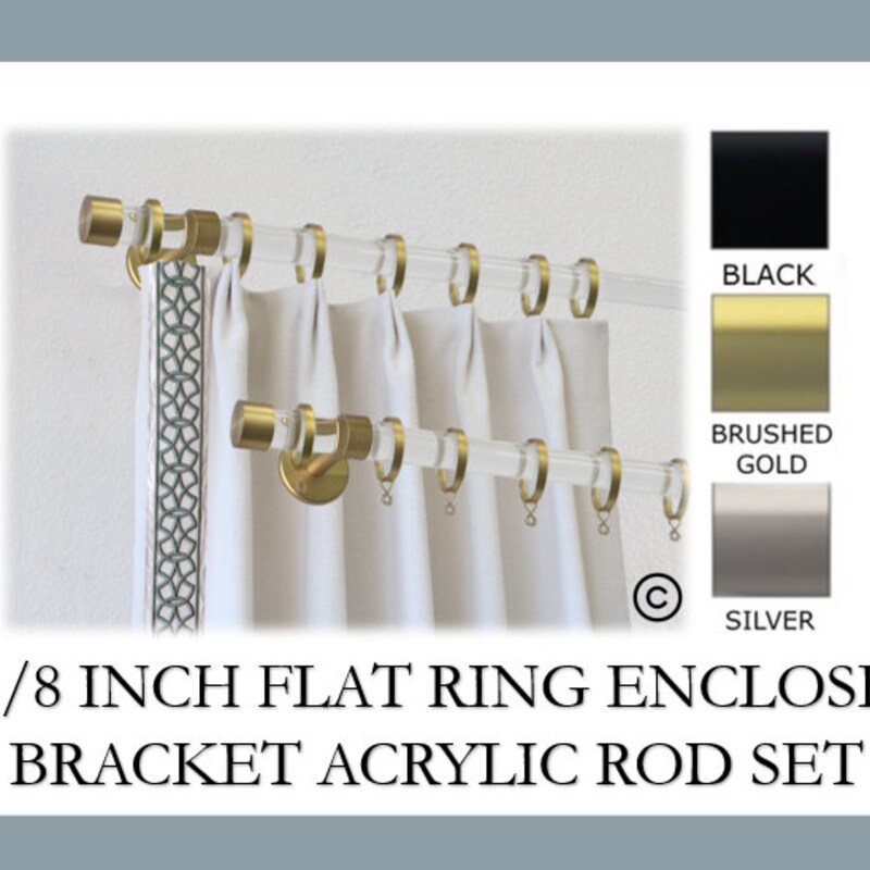 Acrylic Curtain Rod - Etsy