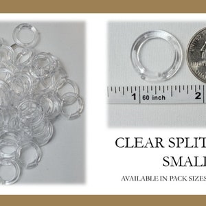 Small Clear Plastic Split Rings Home Sewing for Shades and | Etsy