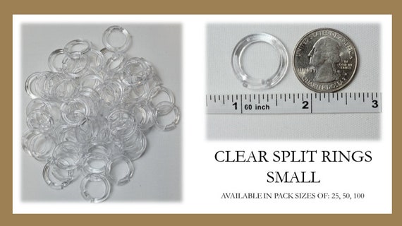 Small Clear Plastic Split Rings Home Sewing for Shades and | Etsy