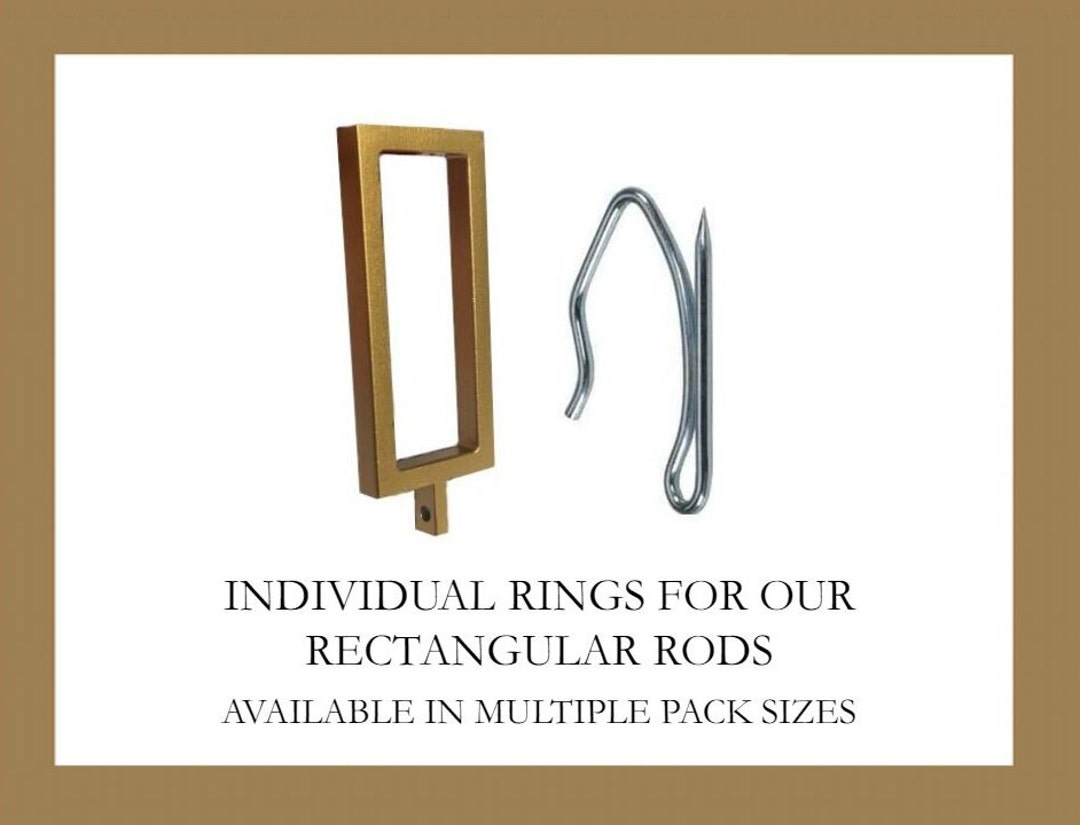 Drapery Rings and Hooks for Our Acrylic Lucite Rectangular Drapery Rod ...