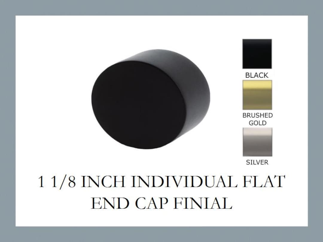 Individual End Cap Finial - for 1 1/8 Inch Diameter Rods - Available in ...