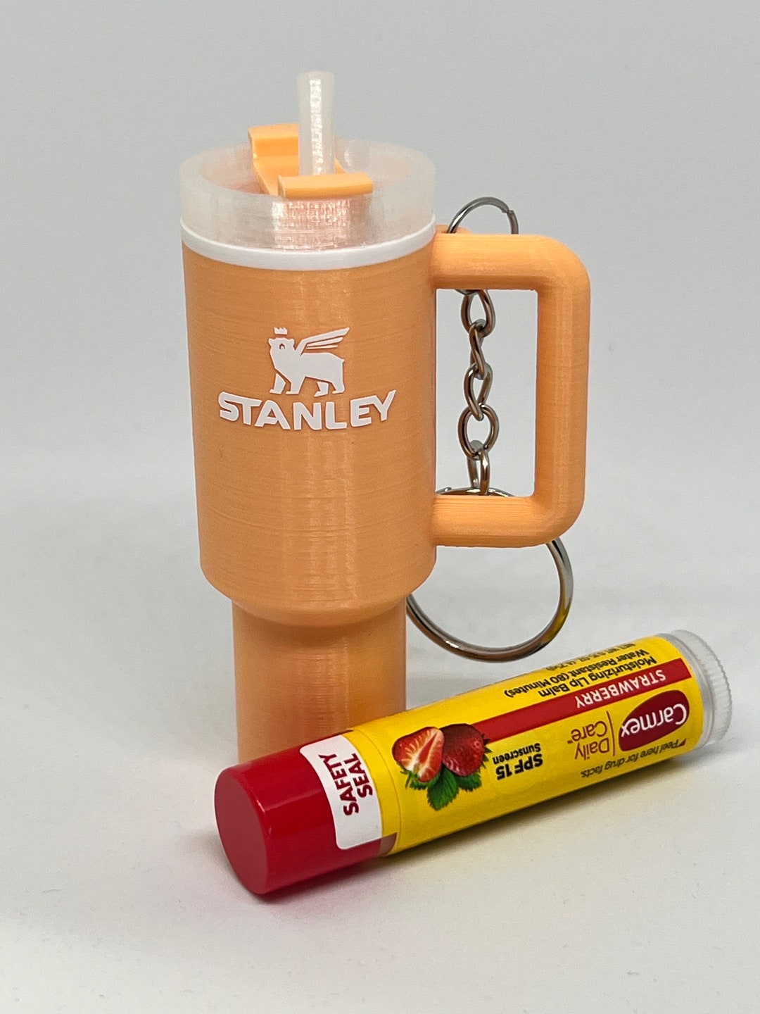 3.5 Keychain Inspired by Stanley Cup Chapstick Holder - Etsy
