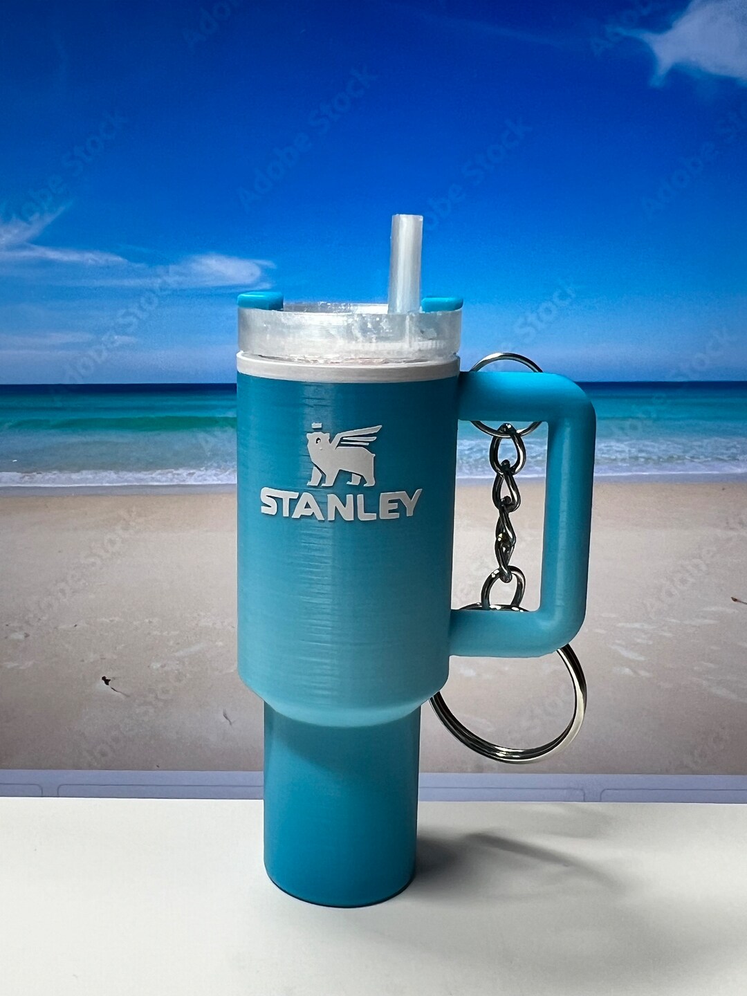 3.5 Keychain Inspired by Stanley Cup Chapstick Holder - Etsy