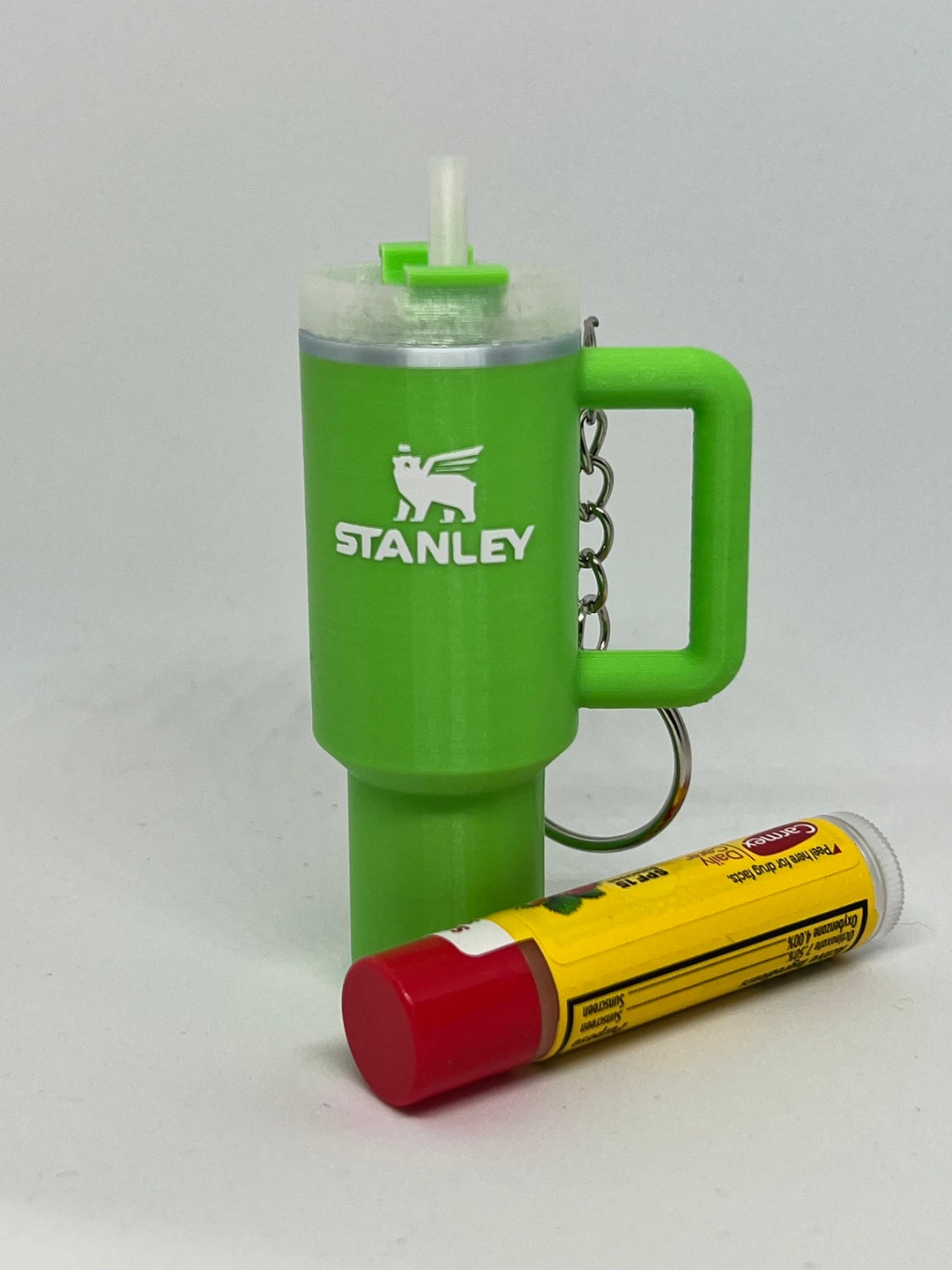 3.5 Keychain Inspired by Stanley Cup Chapstick Holder - Etsy