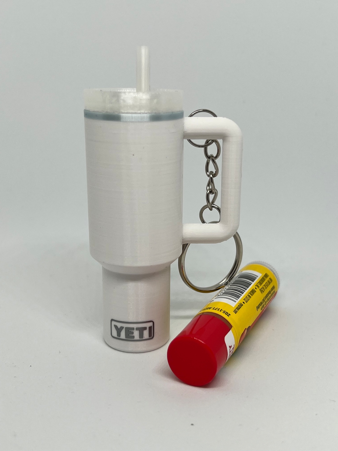 3.5” Keychain Inspired by Yeti Cup - Chapstick Holder - Etsy