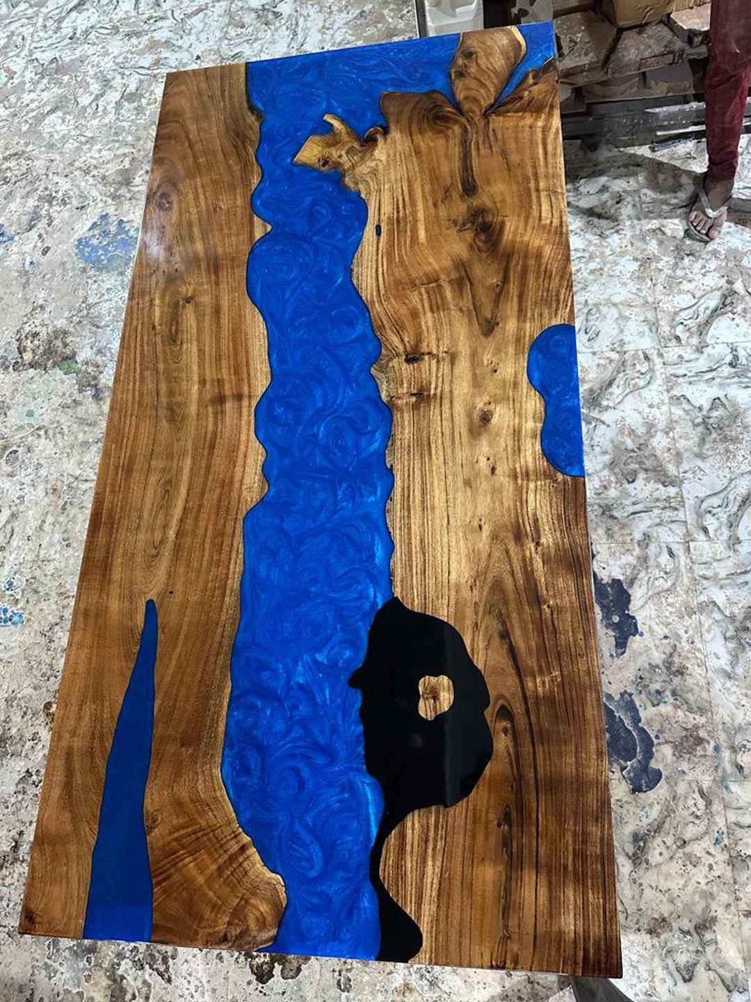 Custom Epoxy Table Epoxy Dining Table Top Unique Design Epoxy River ...