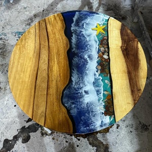 Round Epoxy Dining Table, Round Epoxy Table, Round Wooden Epoxy Table ...