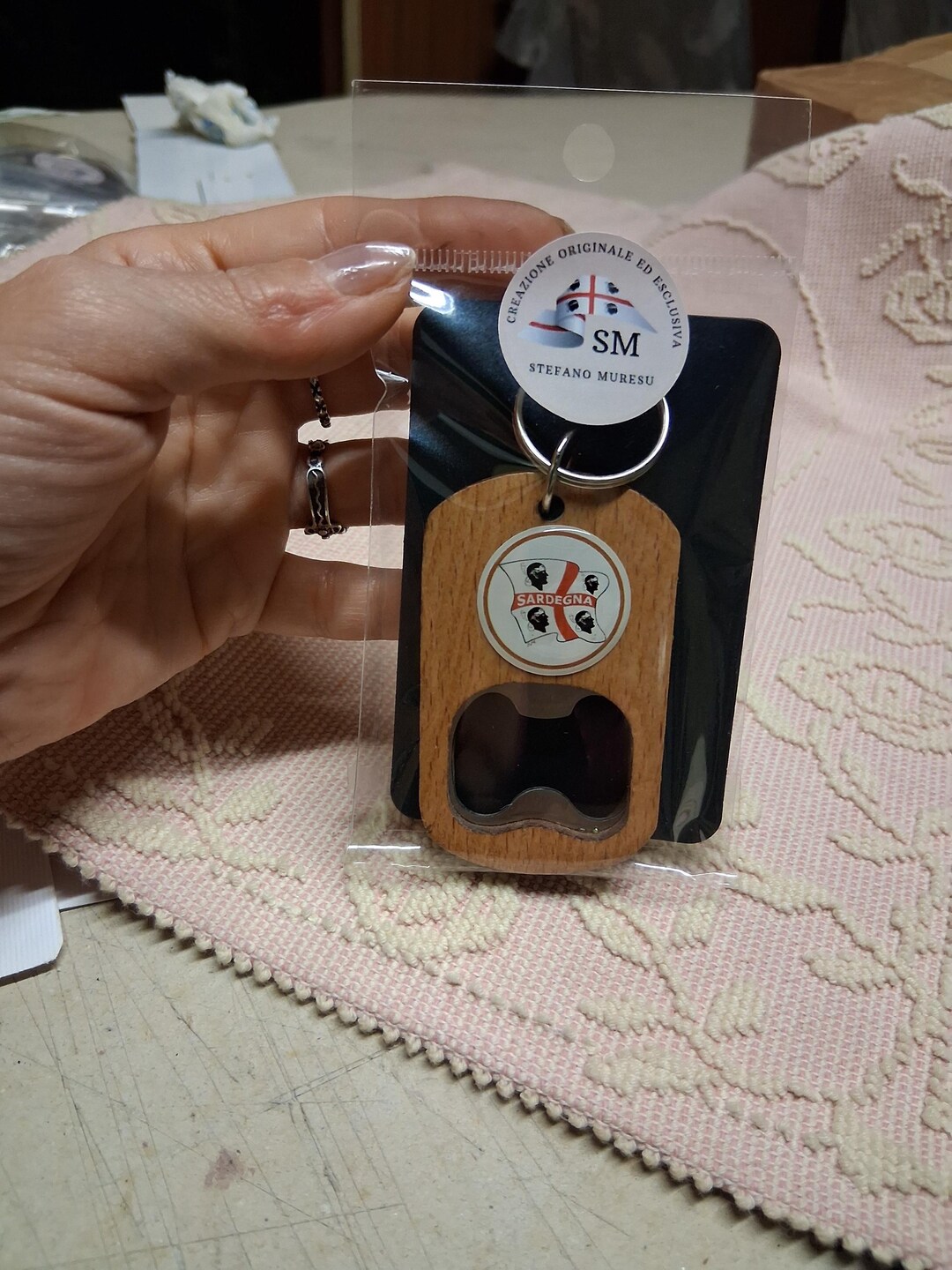 Sardinia 4 Moors Wooden Keychain Bottle Opener Gift Idea Souvenir ...