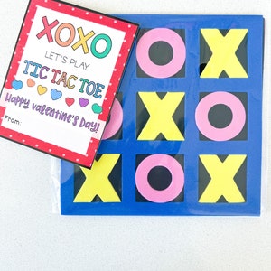 Valentine Tic Tac Toe Game: Classroom Exchange Gift - Etsy
