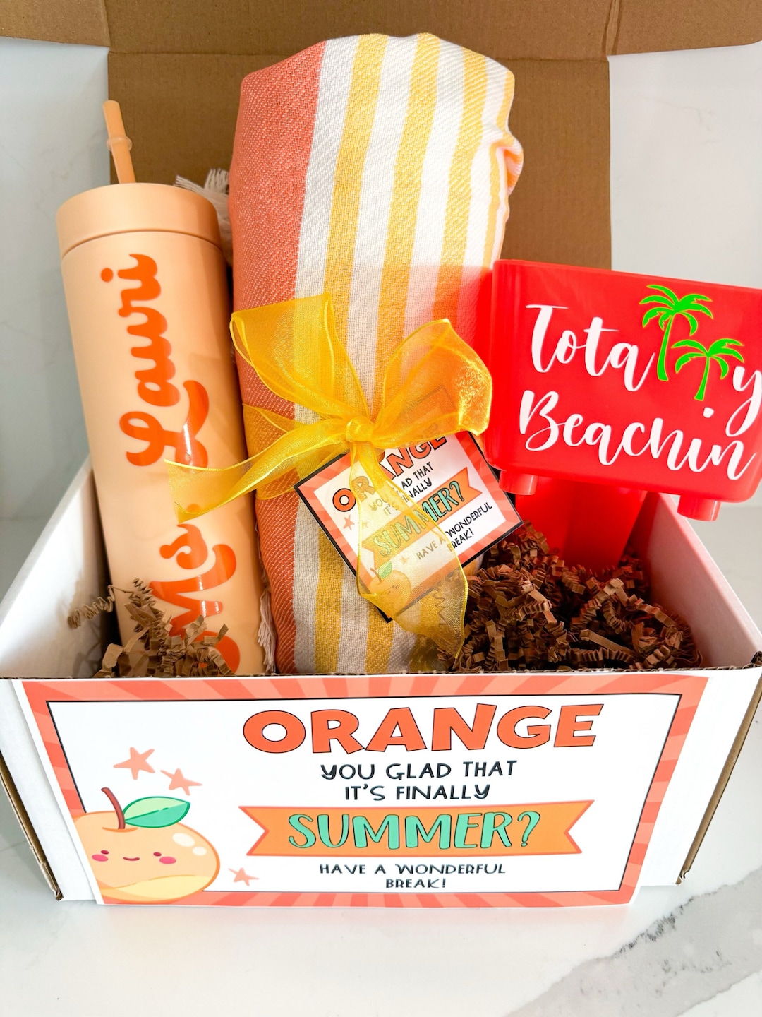 Orange You Glad Its Summer Teacher Appreciation, Care Package, End of ...