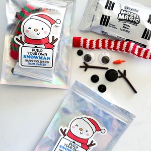 Assembled Playdough Snowman Kit: Classroom Party, Kids Holiday Craft ...
