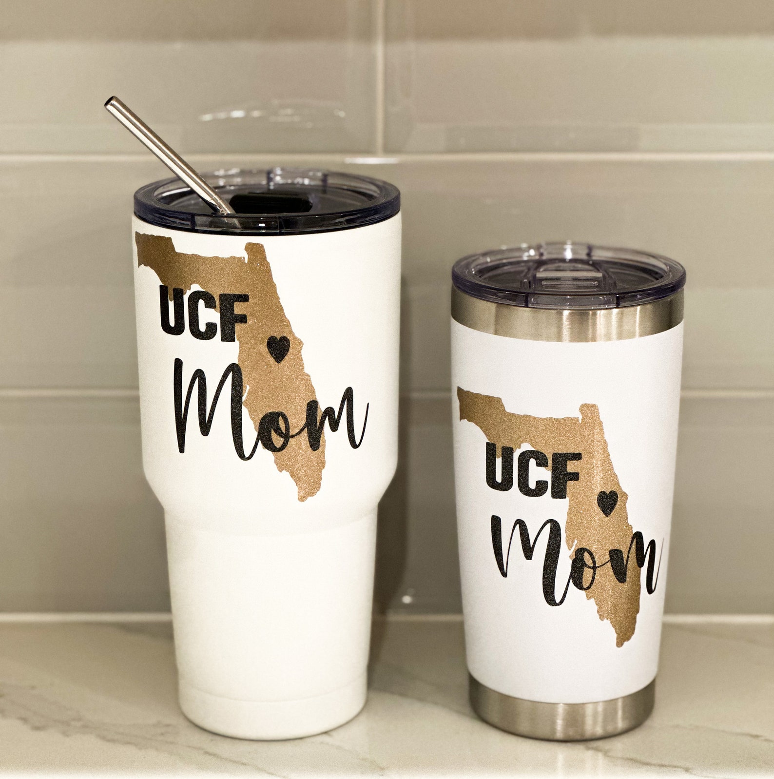UCF Mom Tumbler, Personalized College Gift, Game Day Cup - Etsy