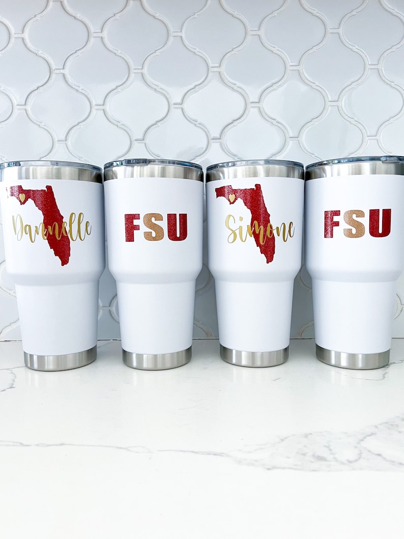 Florida State University Custom Cups, FSU Tumblers, Personalized ...