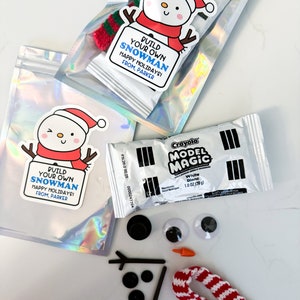 Assembled Playdough Snowman Kit: Classroom Party, Kids Holiday Craft ...