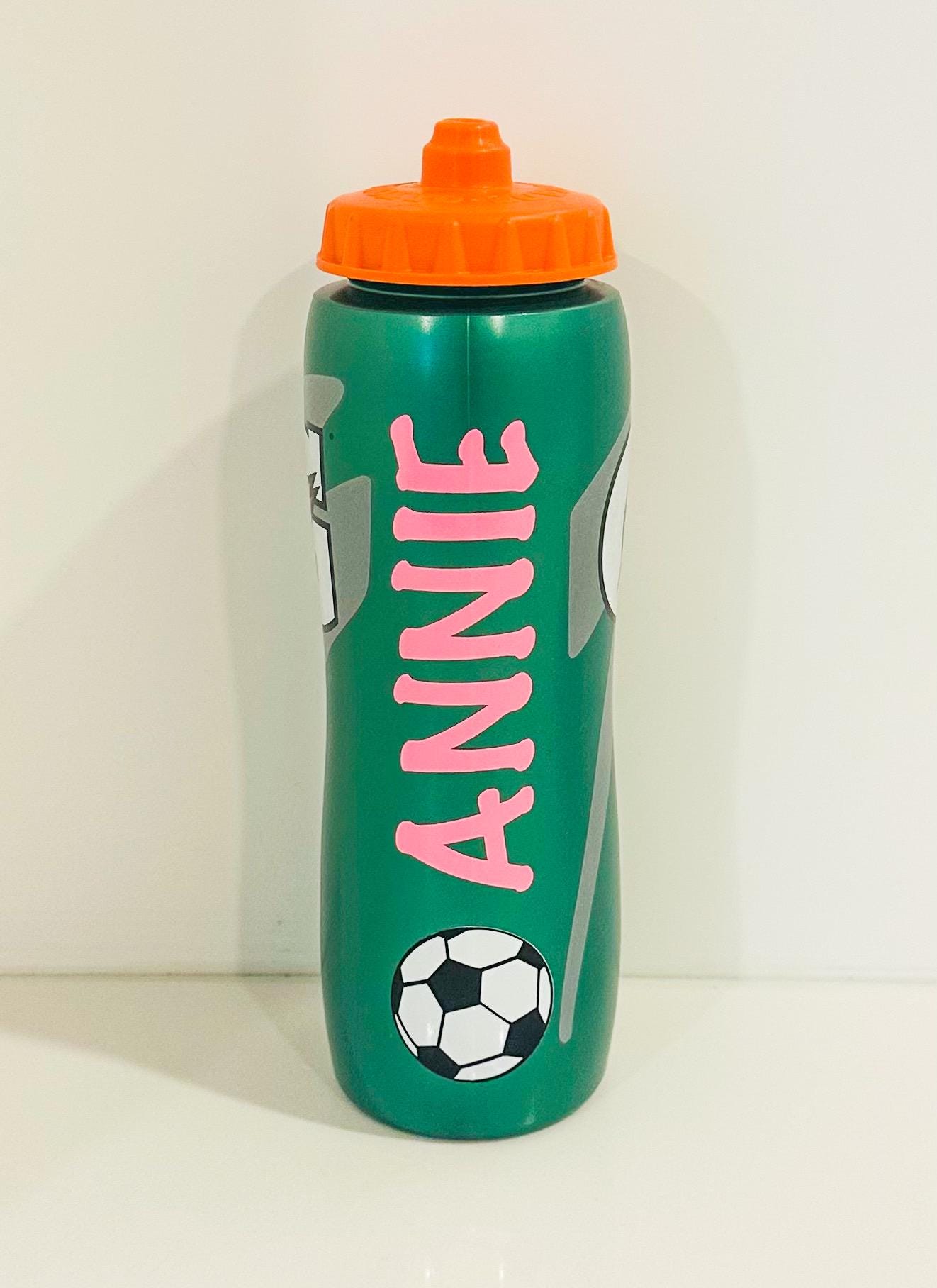 Personalized Sports Team Water Bottle, 32oz Custom Squeeze Bottle ...