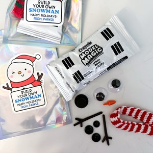 Assembled Playdough Snowman Kit: Classroom Party, Kids Holiday Craft ...