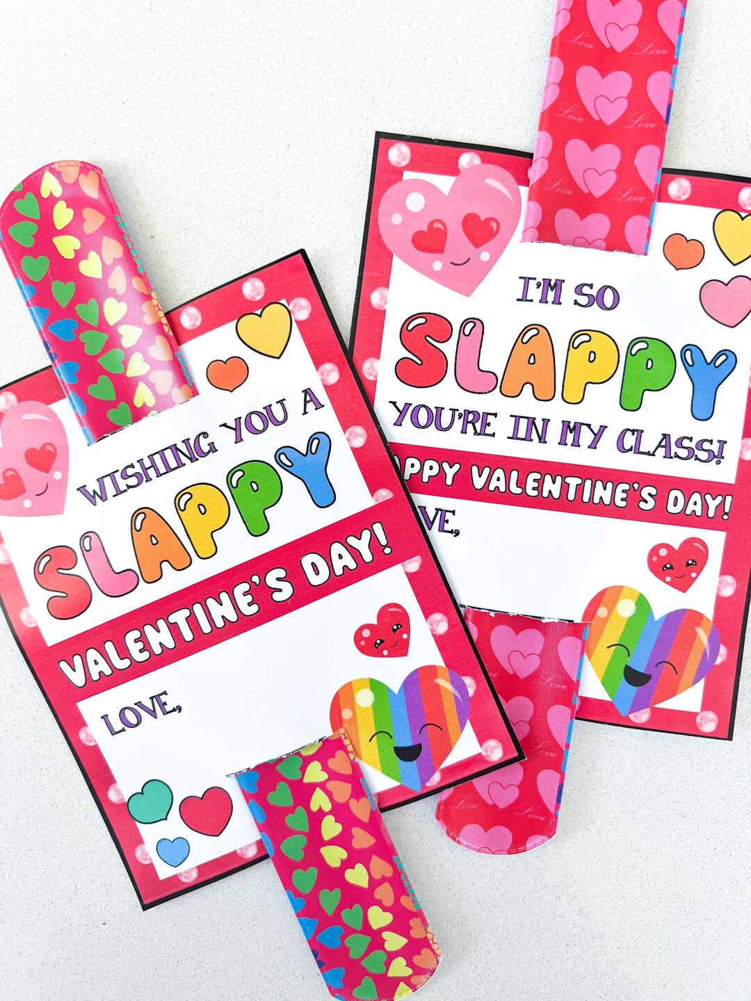 Valentine Slap Bracelet Class Gift, Preschool Gift, Kindergarten ...
